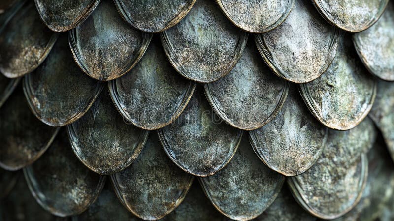 Fish Scale Texture Close Up. Stock Photo - Image of nature, mythical ...