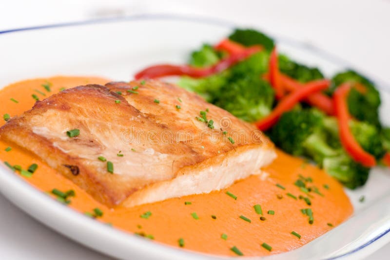 Fish (sea bass) fillet 2 stock image. Image of selective - 2607589