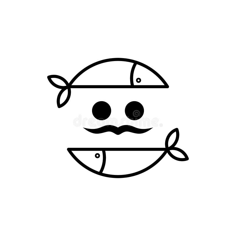 Fish seafood chef logo stock vector. Illustration of brand - 224482591