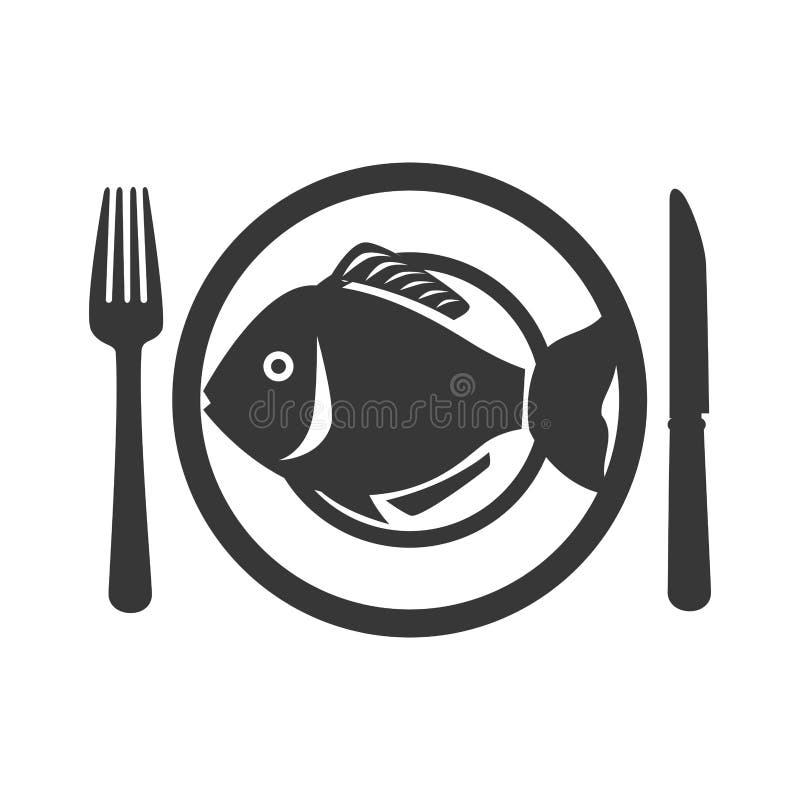 Fish seafood menu icon stock illustration. Illustration of element ...