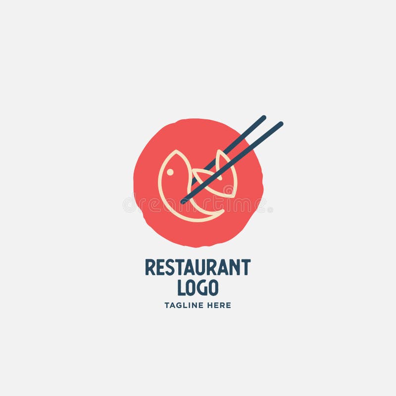 Fish and Seafood Restaurant Logo, BBQ Fish and Sushi Logo, Fish Logo ...