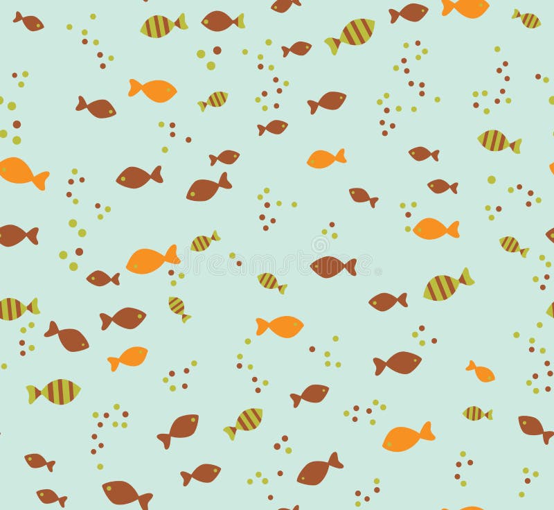 Fish seamless background stock vector. Illustration of colorful - 87684013