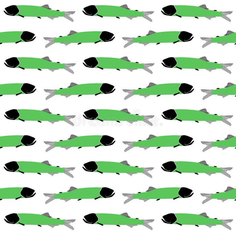 Fish seamless pattern stock illustration. Illustration of texture ...