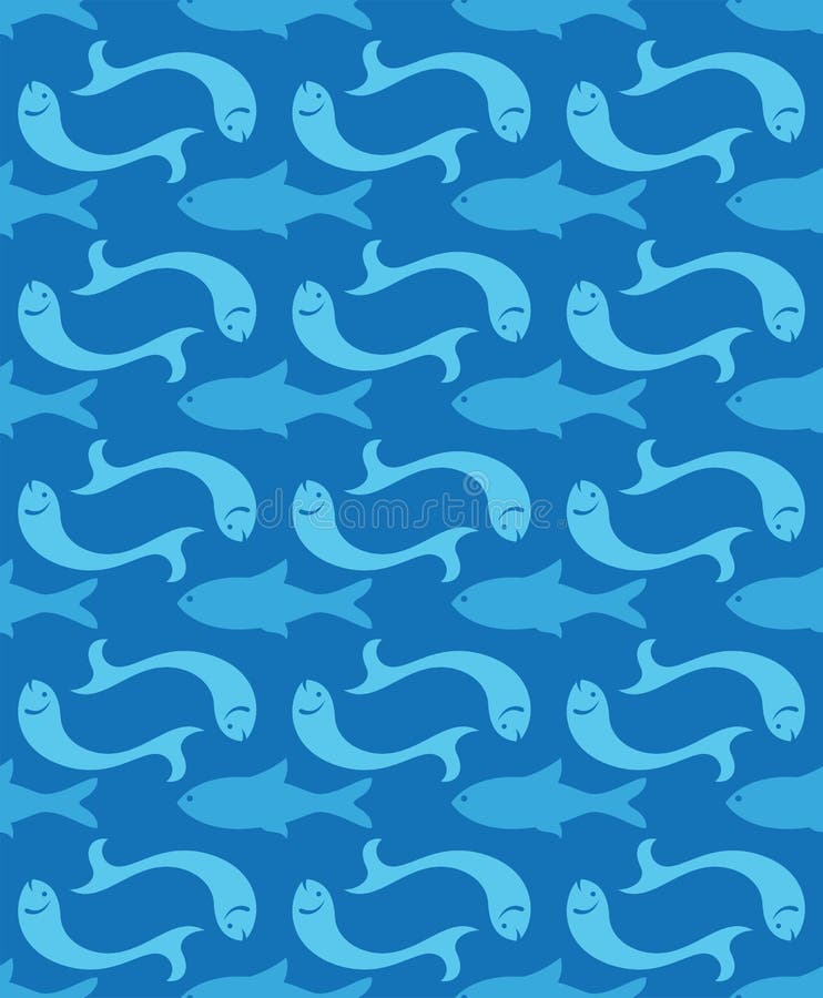 Fish Seamless Pattern stock vector. Illustration of artwork - 227182149