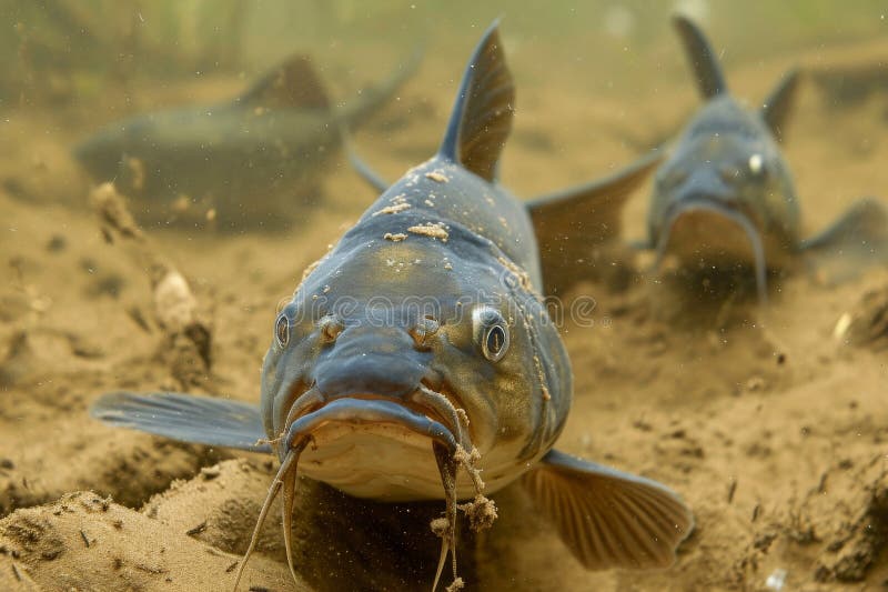 A Fish is Seen Lying Down in the Sand, Seemingly Taking a Break from ...