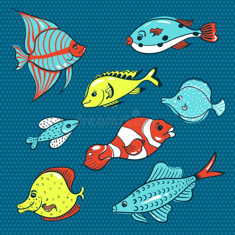 8 fish stock illustration. Illustration of water, aquariums - 55760311