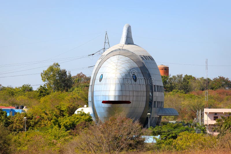Fish Shape Building in India Editorial Photo - Image of india ...