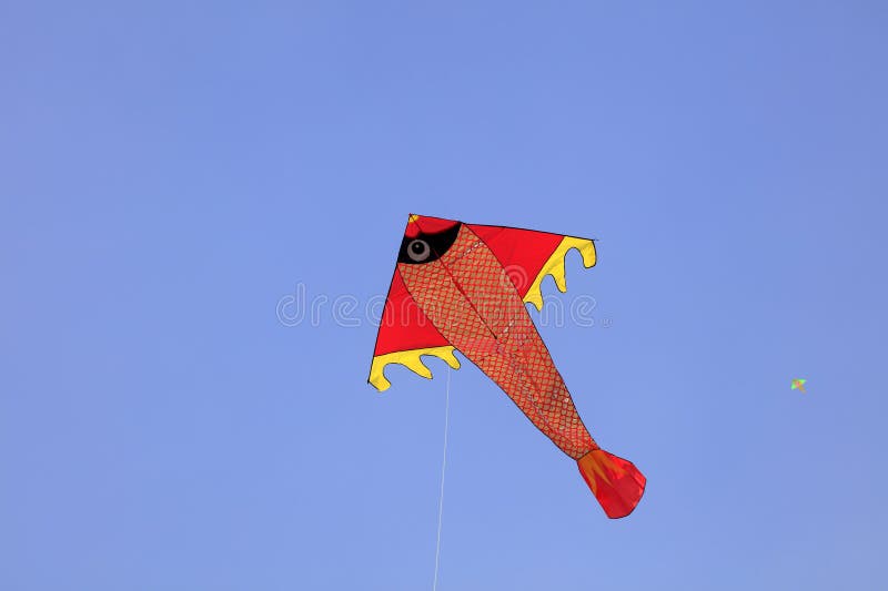 Fish Shaped Kites Flying in the Air Stock Photo - Image of fluttering ...