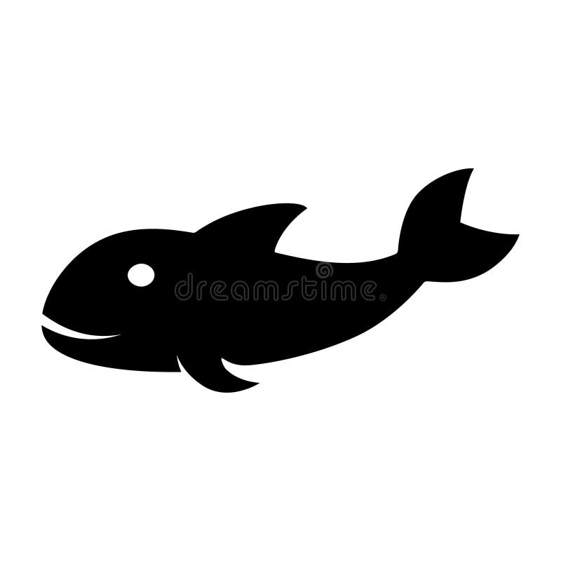 Fish Shark Icon Design Vector Illustration Isolated on White Background ...