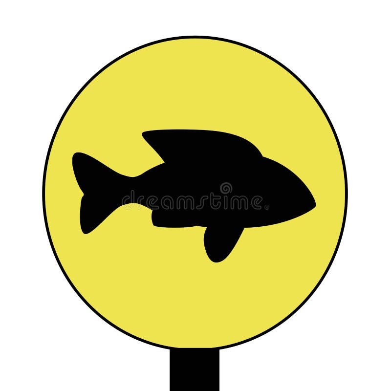 Fish sign stock illustration. Illustration of ikon, fish - 13229609
