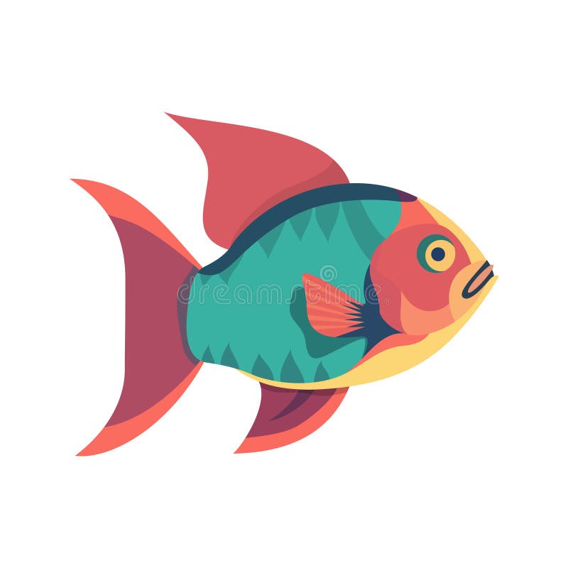 Fish Sign. Abstract Fish Icon on White Background Stock Vector ...