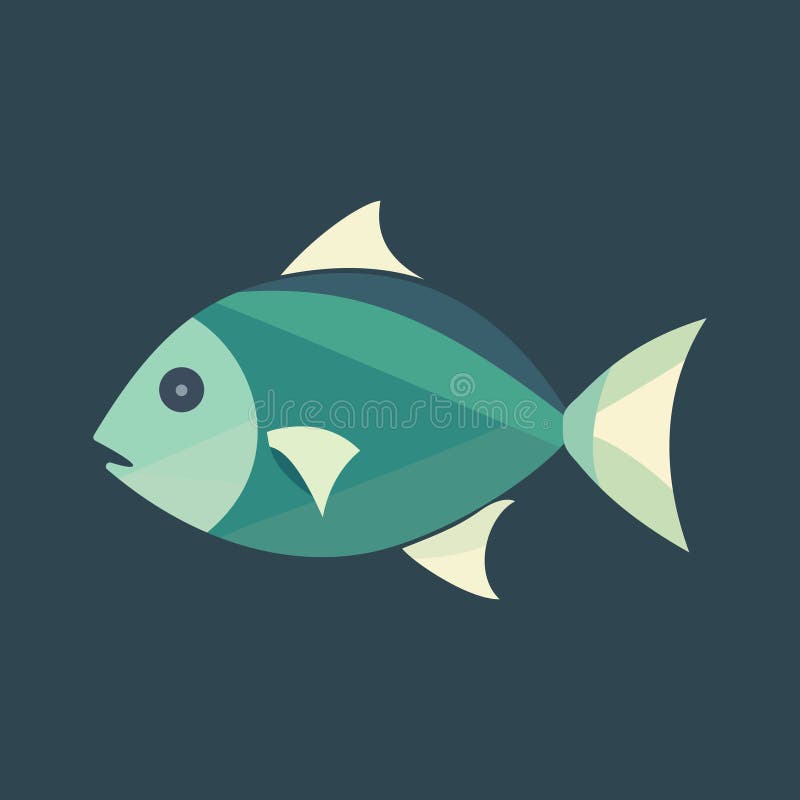 Fish Sign. Colored Fish Icon Stock Vector - Illustration of ocean ...