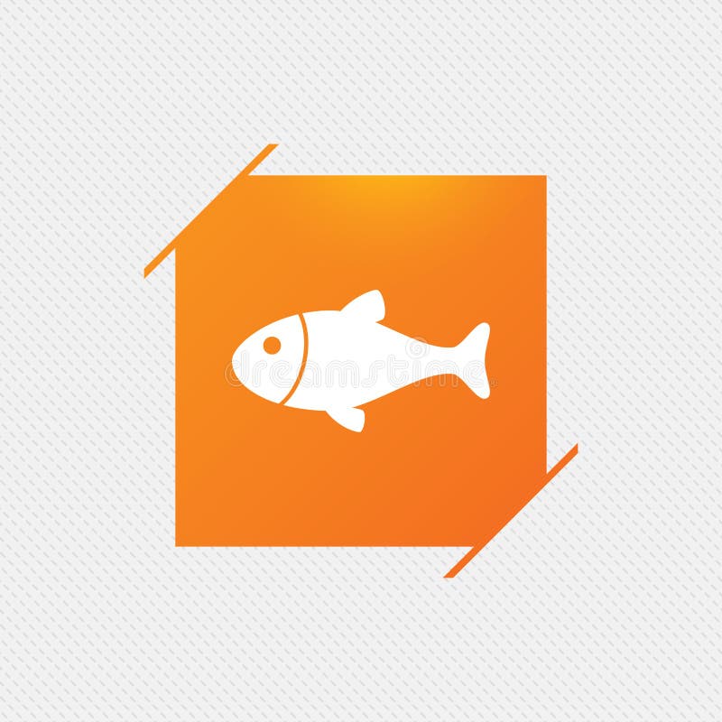 Fish Hot Sign Icon. Cook or Fry Fish Symbol Stock Vector - Illustration ...