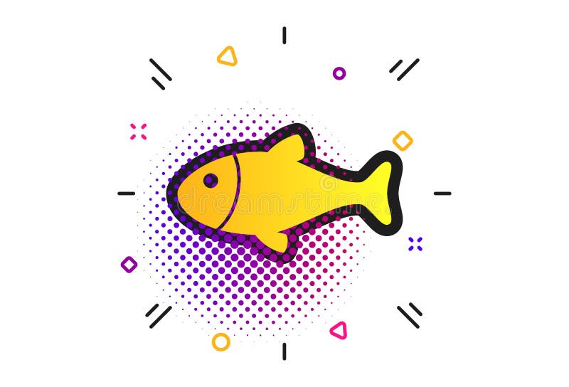 Fish Hot Sign Icon. Cook or Fry Fish Symbol Stock Vector - Illustration ...