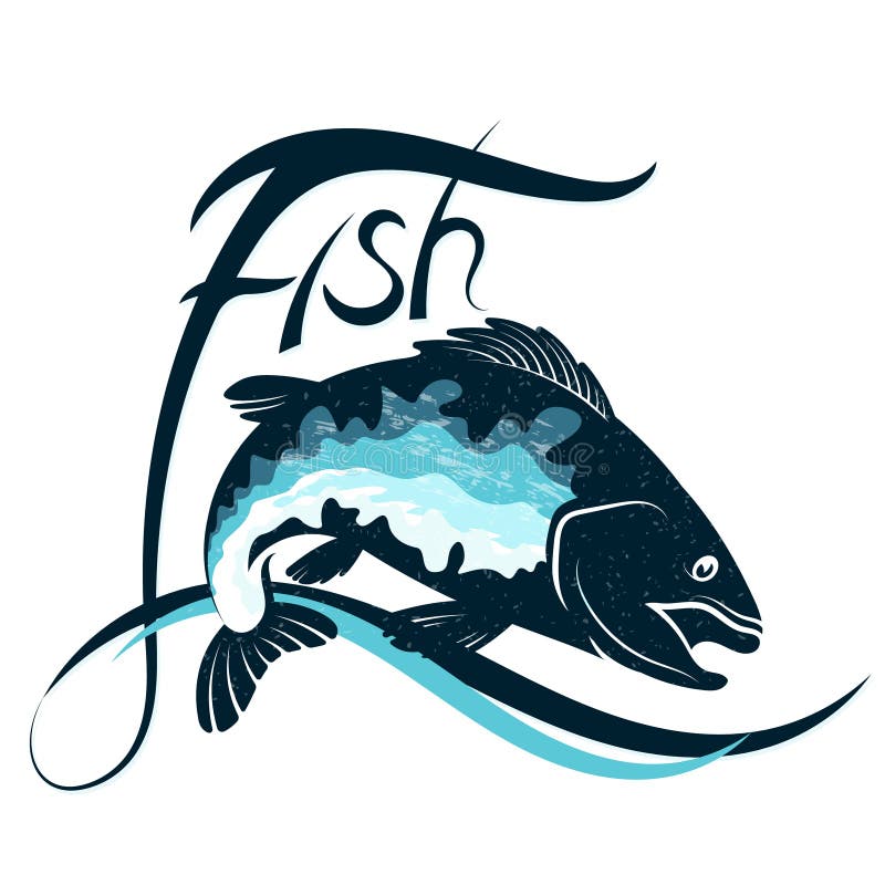 Fish silhouette design stock illustration. Illustration of abstract ...