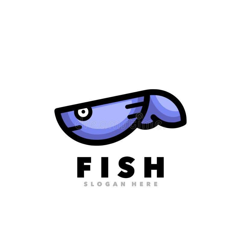 Fish simple design stock vector. Illustration of symbol - 287034955