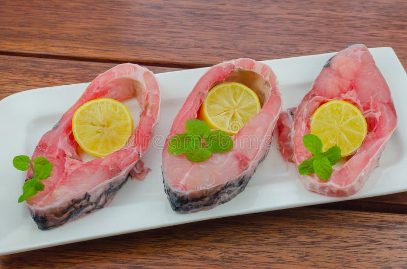 Fish slices stock photo. Image of green, carp, slices - 58452424