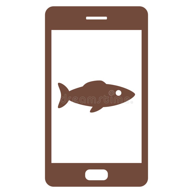 Fish and smartphone stock vector. Illustration of restaurant - 170707662