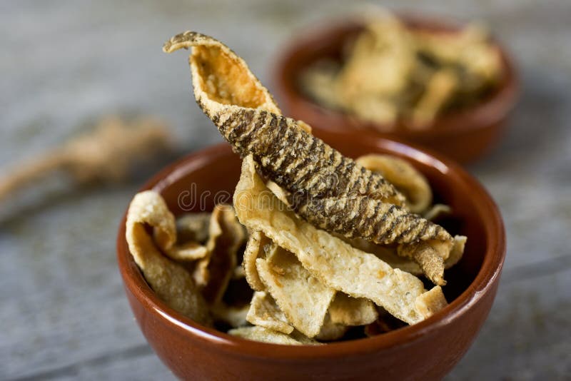 Fish snacks in a bowl stock image. Image of culinary - 92903155