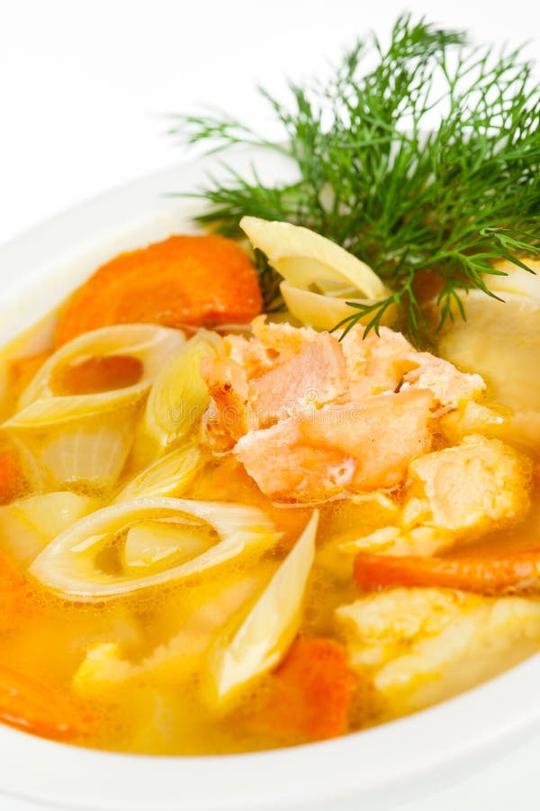 Fish soup stock photo. Image of broth, fresh, garnish - 21913216