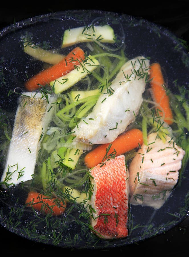 Fish soup stock photo. Image of natural, gourmet, plate - 26407414
