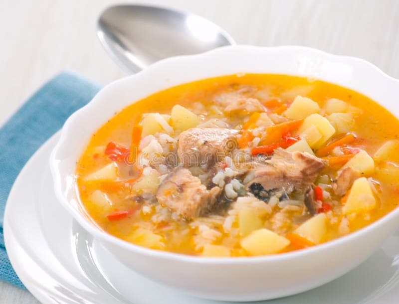 Fish soup stock photo. Image of menu, health, diet, kitchen - 26701096