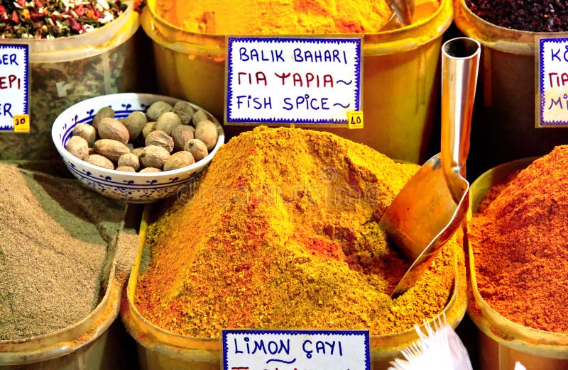 Fish spice stock image. Image of exotic, basket, turkish - 7720403