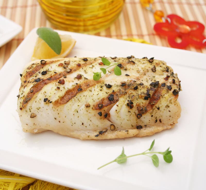 Fish with spices stock photo. Image of dinner, fillet - 37197238