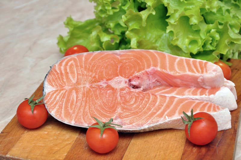 Fish stake stock image. Image of nutrition, slice, food - 23593967