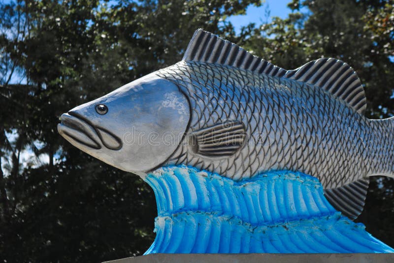 Fish statue editorial stock image. Image of fish, wing - 259420544