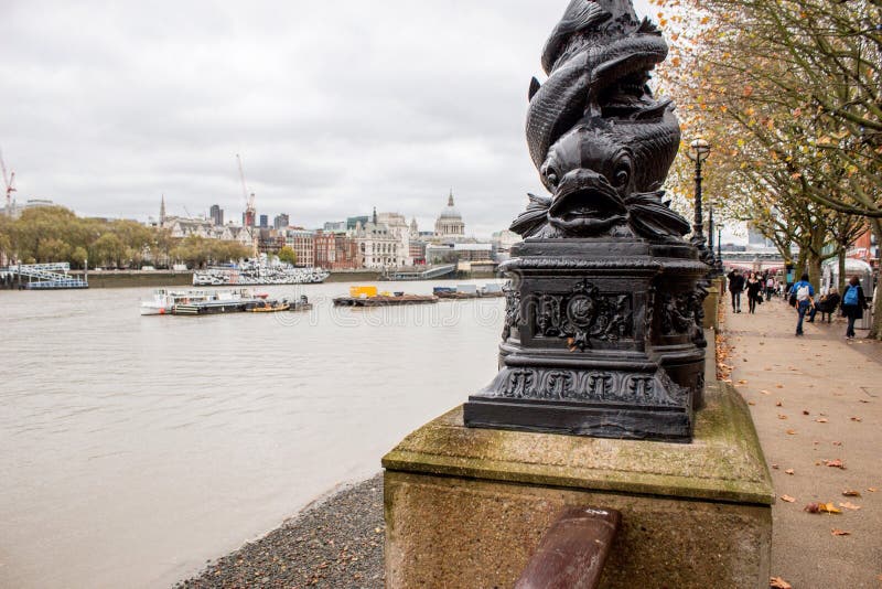 Fish statue editorial stock image. Image of fish, england - 66246529