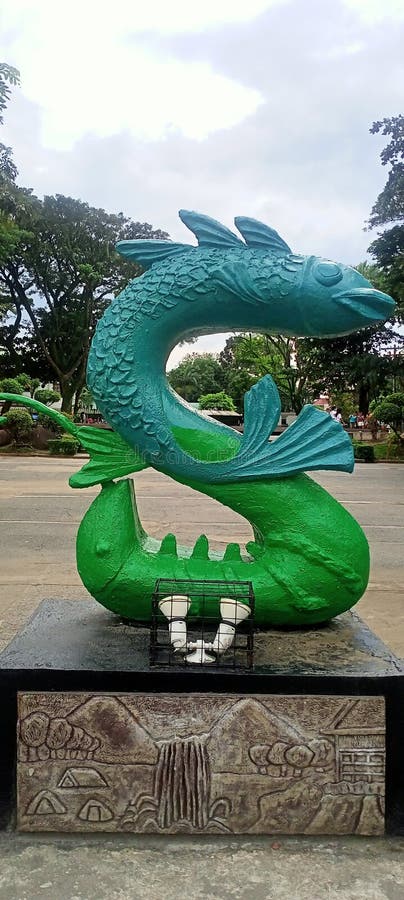Fish Statue at the Silay City Public Plaza,philippines Stock Photo ...