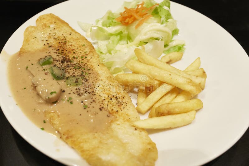 Fish steak stock image. Image of food, lunch, closeup - 85564301