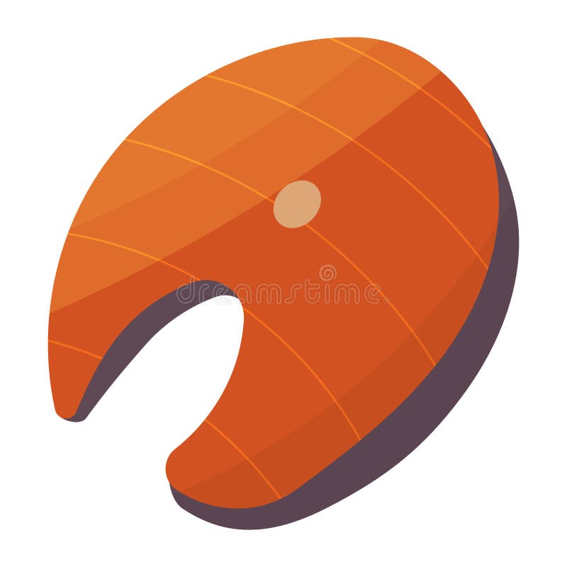 Fish Steak Fresh Fried Cook Icon Element Stock Vector - Illustration of ...