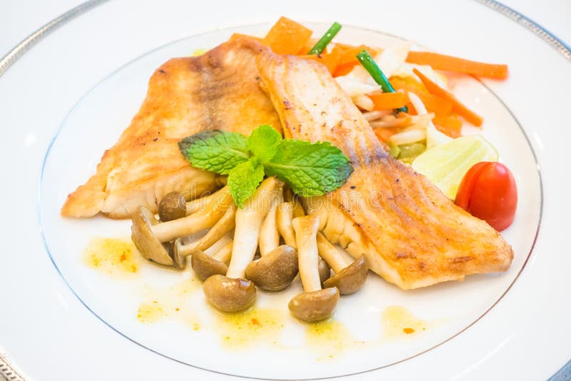 Fish steak stock image. Image of fish, gourmet, prepared - 96804489