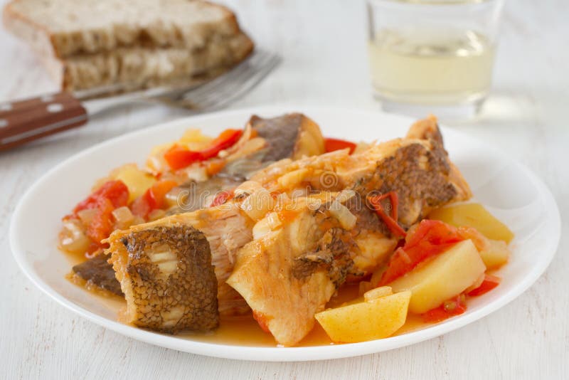 Fish stew stock image. Image of plate, traditional, vegetables - 22913407