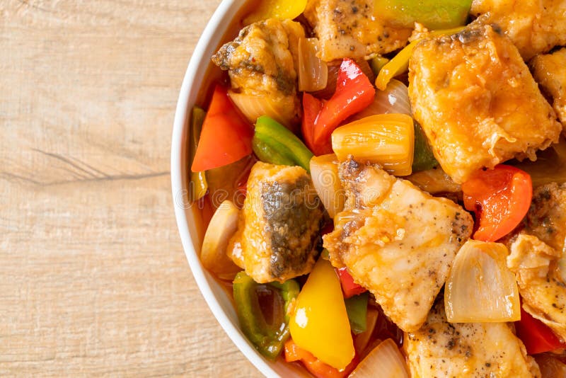 Fish Stew with Tomato and Pepper Stock Image - Image of pepper ...