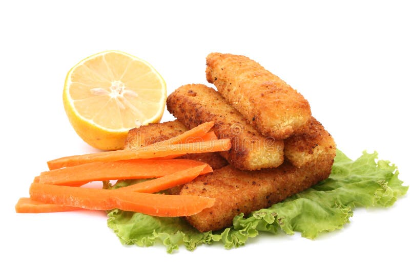 Fish Stick with Macaroni and Cheese Stock Photo - Image of beer, dinner ...