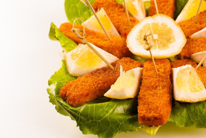Fish sticks stock image. Image of copy, appetizer, lemon - 26055759