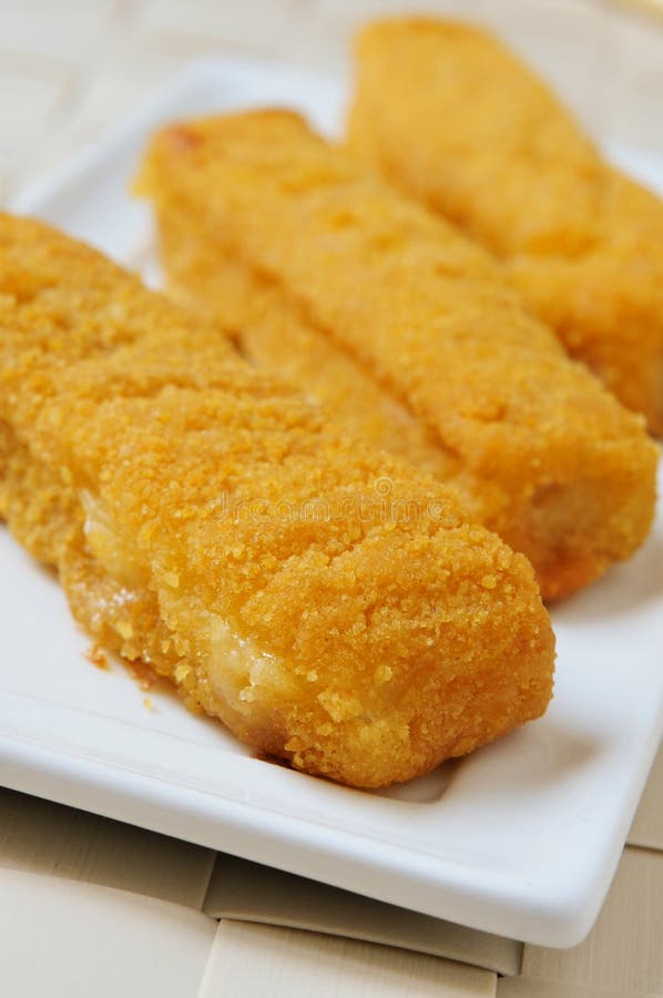 Fried fish sticks. stock photo. Image of closeup, cuisine - 23890808