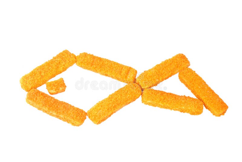 Fish sticks on a white stock photo. Image of healthy - 47817182