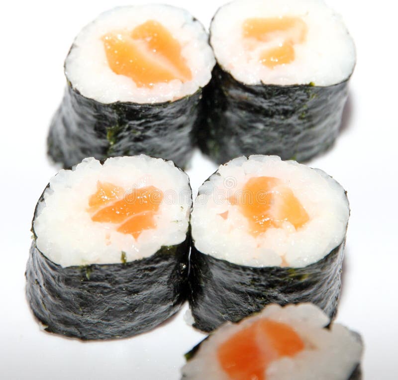 Fish with Sushi Rice at Asian Restaurant Stock Image - Image of chinese ...