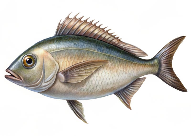 Fish Swimming, Featuring Vivid Fins and Realistic Body Structure, on a ...