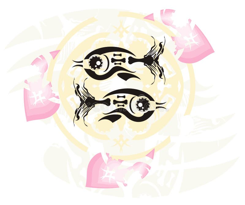 Fish symbol stock vector. Illustration of bone, decorative - 33720586