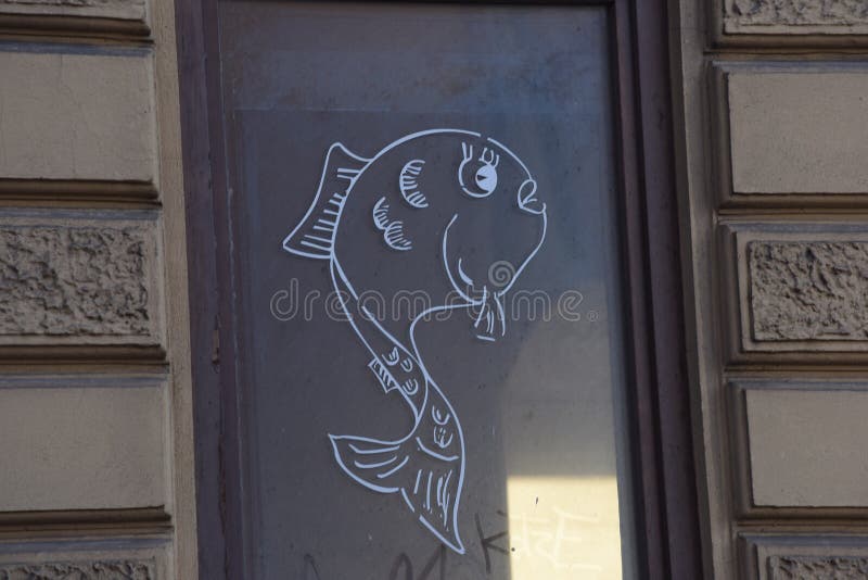 Fish Symbol, Aquatic Animal from the Water Stock Image - Image of gills ...