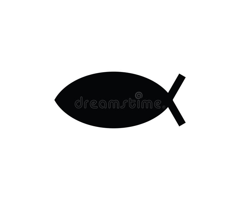 Fish symbol flat icon stock vector. Illustration of sign - 186056806