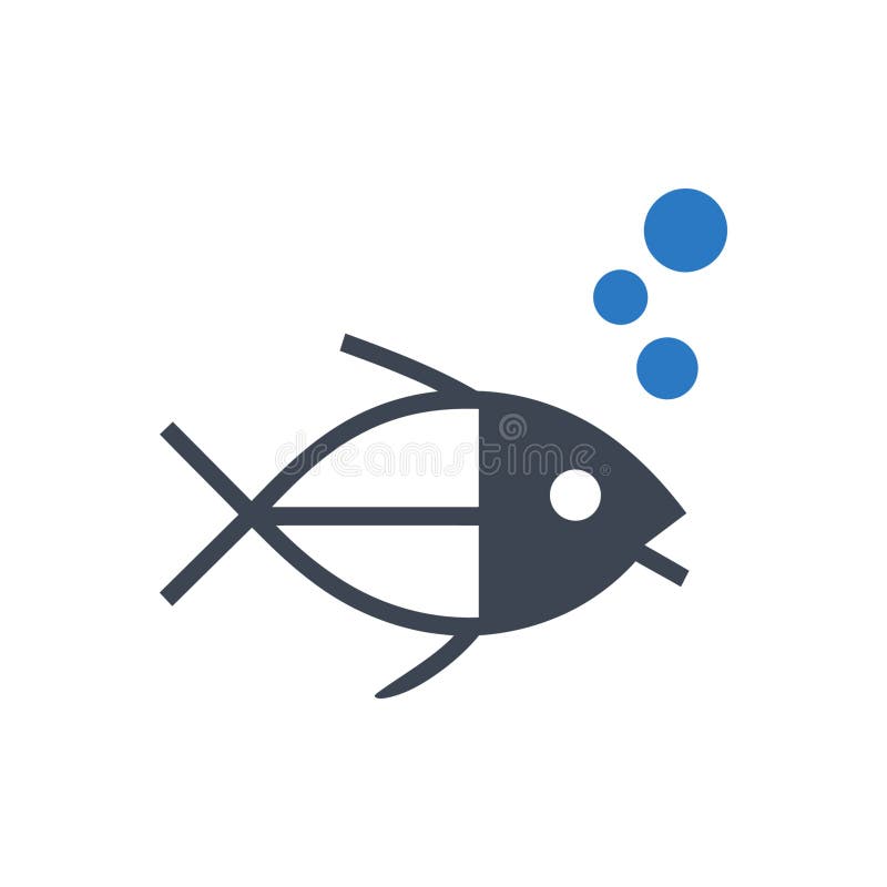 Fish Symbol Icon stock vector. Illustration of aquatic - 361729729