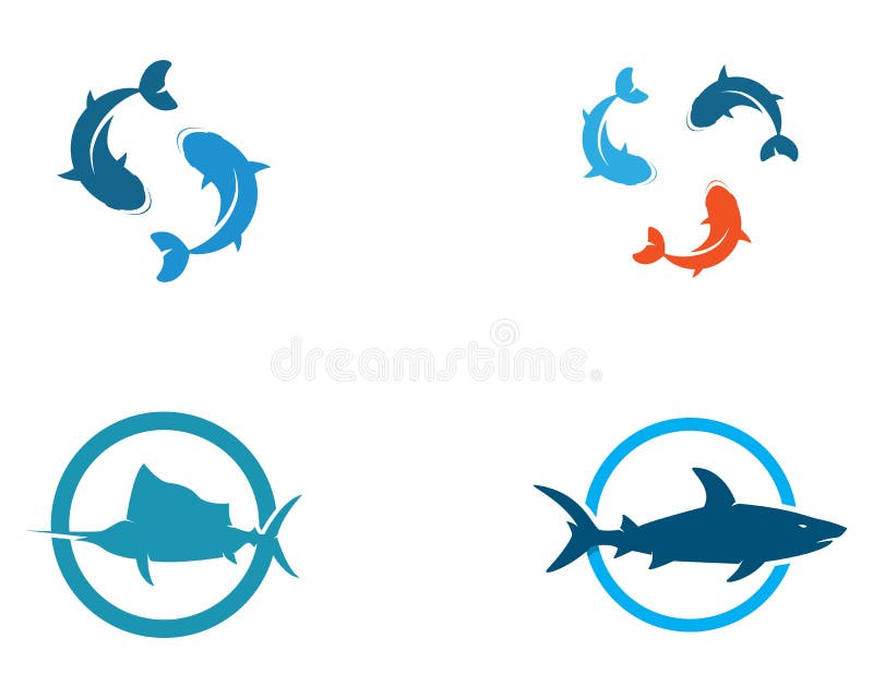 Fish symbol illustration stock vector. Illustration of element - 134428265