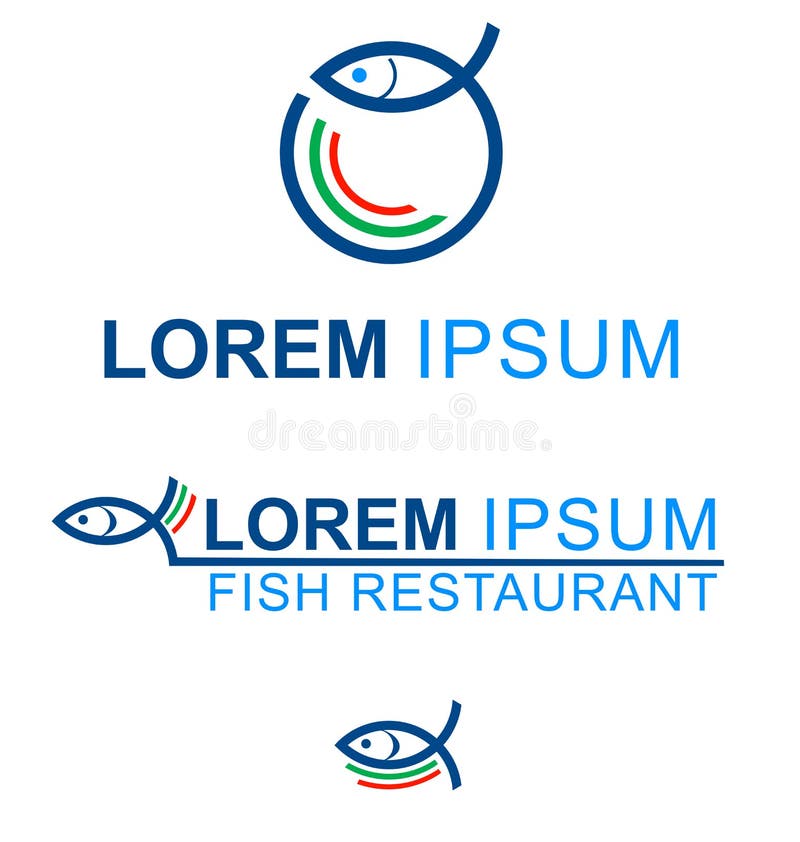 Fish symbol stock vector. Illustration of kitchen, menu - 34760085