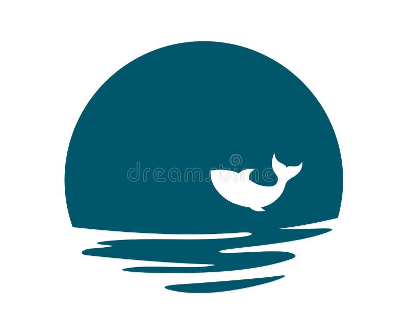 Fish symbol in the sea. stock vector. Illustration of blue - 253876349